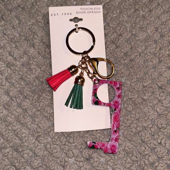 Accessories | New Pink And Green Touchless Door Opener Key Ring | Poshmark